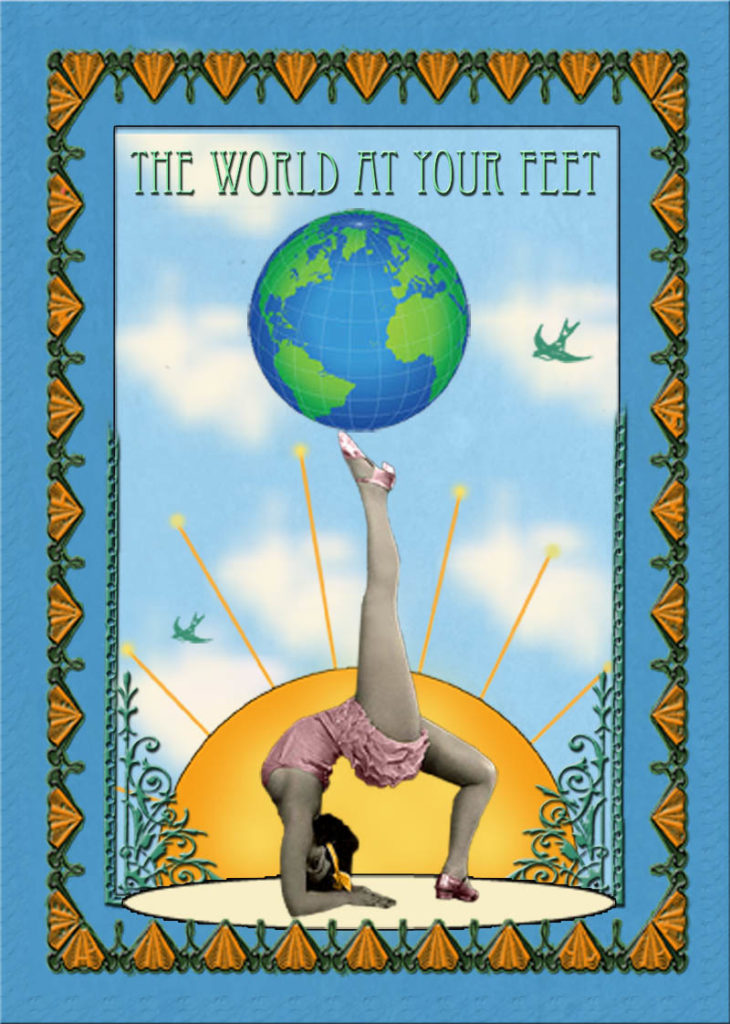 World at Your Feet - Original Contemporary Art Prints by Tartan Zebra